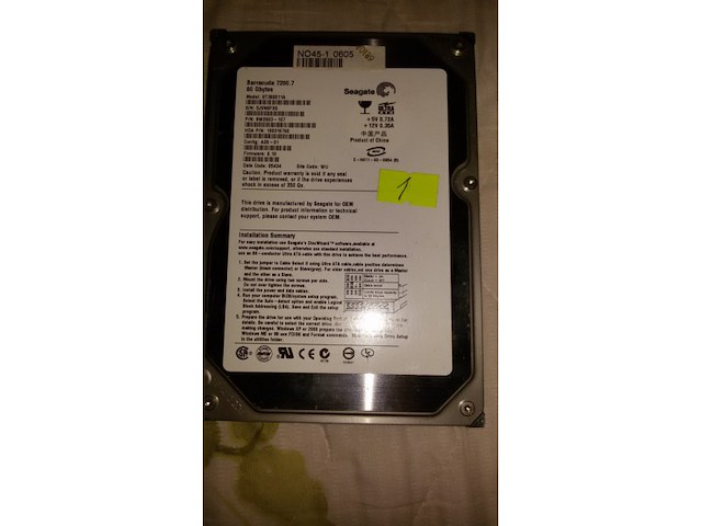 Seagate 80 Gb Ata hard disk 7200 obr.!