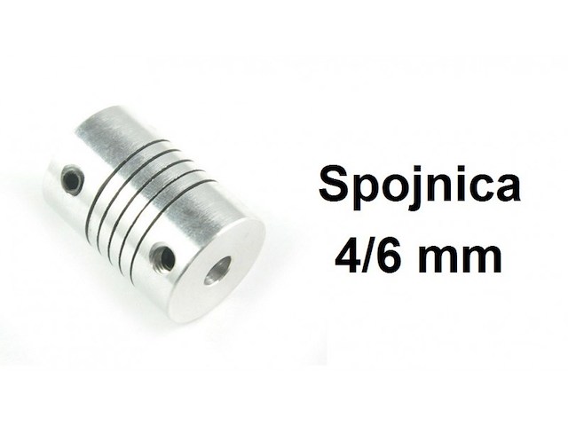 Elasticna spojnica za motor - 4/6 mm