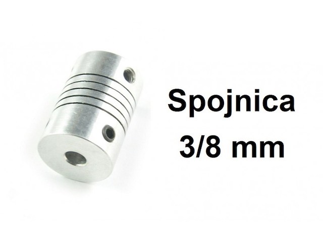 Elasticna spojnica za motor - 3/8 mm