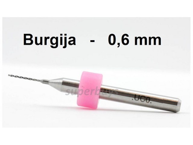 Burgija 0.6mm - Mikro burgija - 1 komad