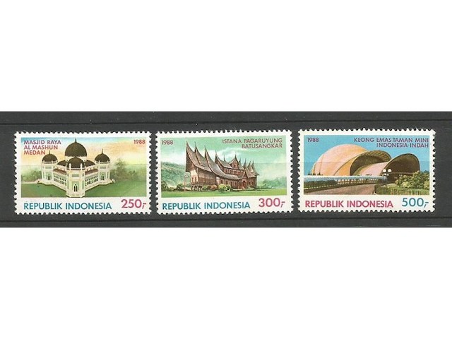 Indonezija 1988. Turizam ,cista serija