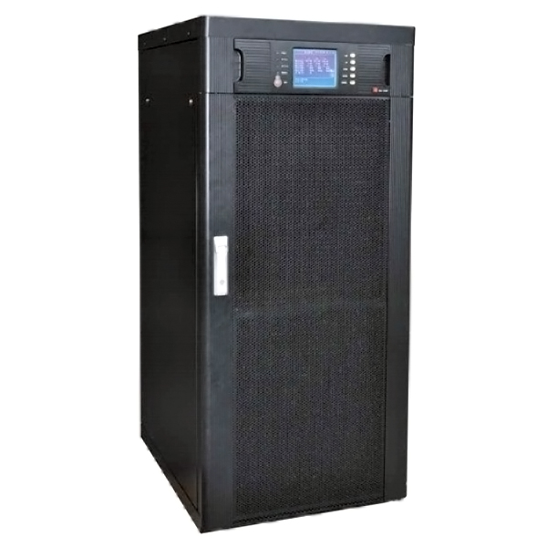 EAST 30KVA/27KW 3ph/3ph 400Vac On-line UPS sa mestom za 64 baterije 12V/7~9Ah (baterije se kupuju posebno), efikasnost 93%, USB+RS232+RS485, dim. 600x800x1280mm (ŠxDxV), težina 174kg (EA9030-II)