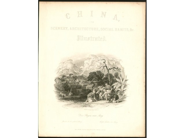 KINA 3 gravire gravure c.1850