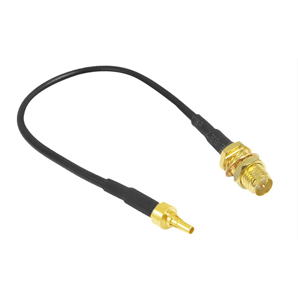 TS-9 na RP-SMA (ženski bulkhead) low loss antenski pigtail kabl (za 3G / 4G LTE modeme)