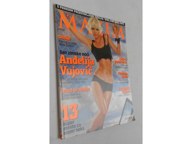 Maxim  - Januar 2008 -  Anđelija  Vujović