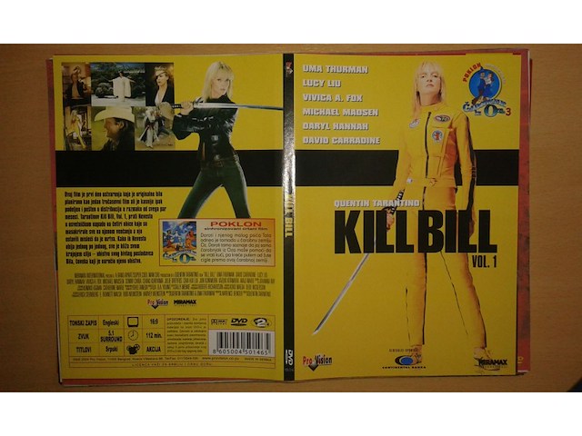 DVD originalan omot za film KILL BILL vol. 1