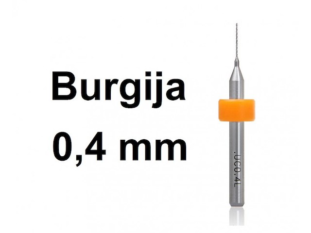 Burgija 0.4mm - Mikro burgija - 1 komad