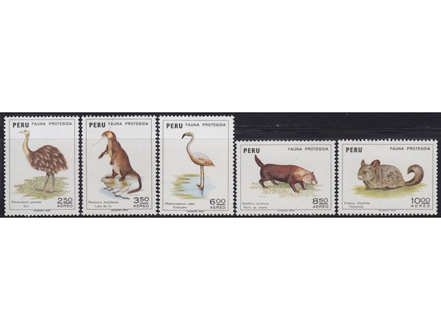 458. Peru, 1973, Fauna - životinje, čisto (**)