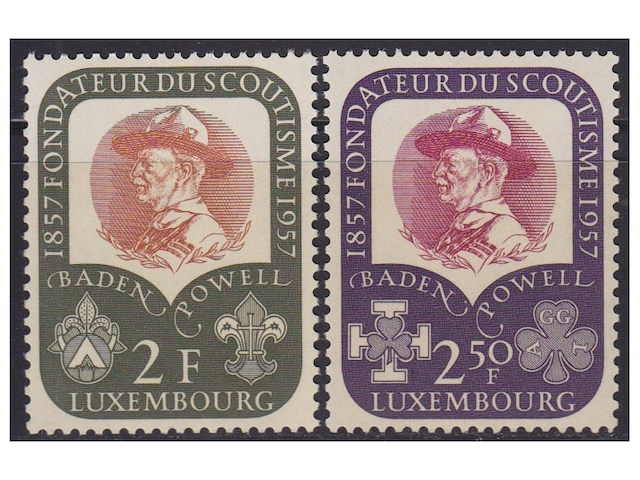 534. Luksemburg, 1957, 50g Izvidjača, čisto (**)