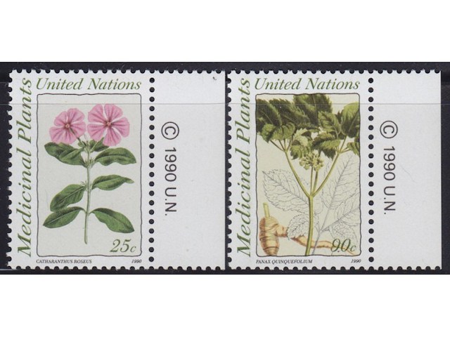 575. UN New York, 1990, Flora - Cveće, čisto (**)