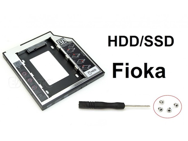 Univerzalna fioka za HDD/SSD 9.5mm - SATA
