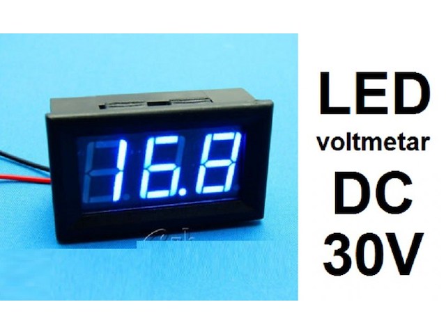 Voltmetar DC 3.2 - 30 V plavi displej