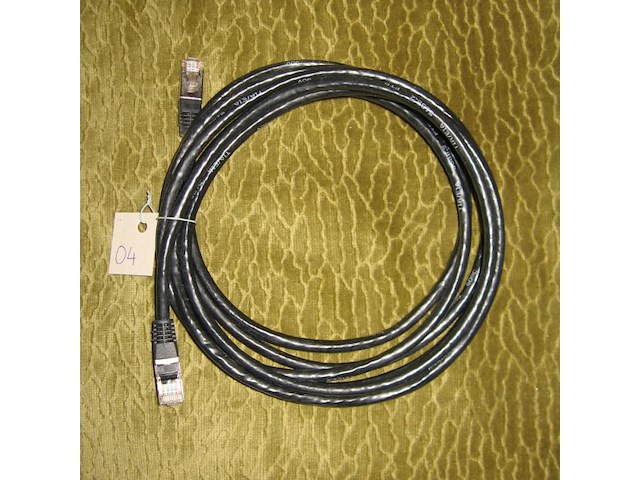 FTP CAT6 kabl crni 3 m sa oklopljenim konektorima 04