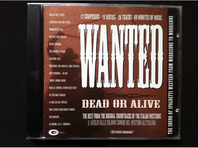 WANTED DEAD OR ALIVE- BEST OF ITALIAN WESTERN 12 COMPOS