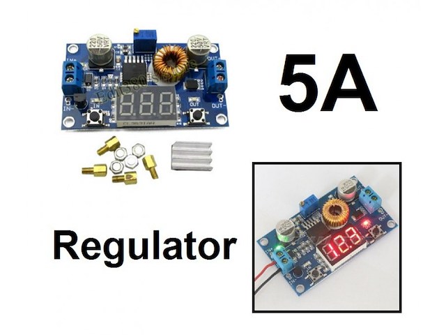 Regulator i stabilizator napona - 5A + voltmetar