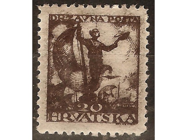 1919 - SHS Hrvatska - mornar na peliru sa dva lica