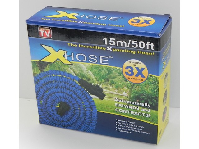 X Hose magicno crevo 45 m + BESPL DOST. ZA 3 ART.