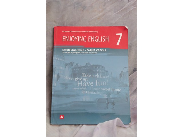 Enjoying english - engleski za 7.  - r. sveska i udzben