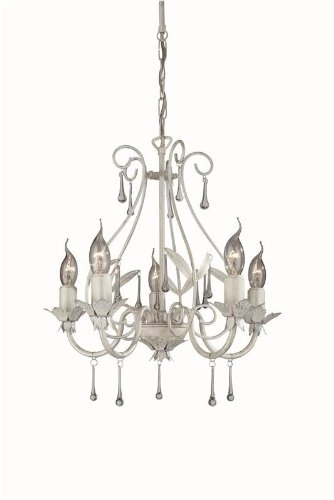 MADISON chandelier white 5x60W 230V