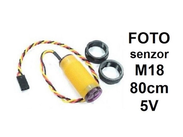 Foto senzor - 80cm - NPN - 5VDC - NO - difuzni
