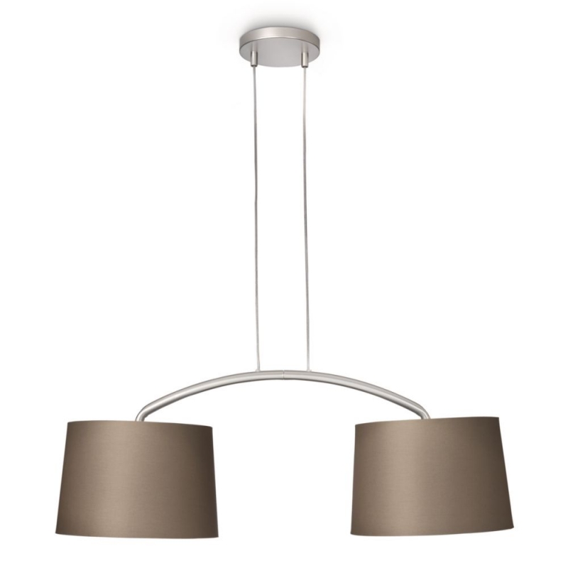 Sella pendant grey 2x60W 230V