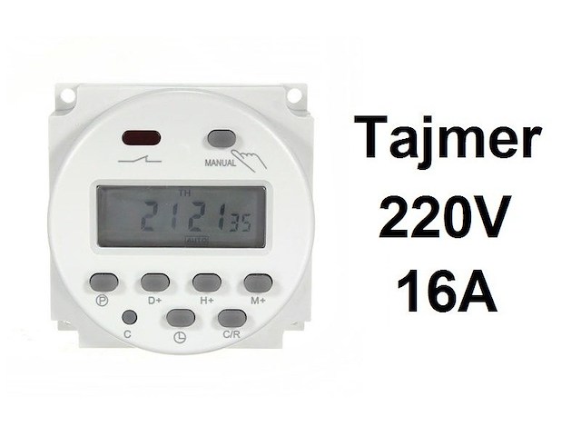 Digitalni tajmer 16A - 220V - WEEKLY TIMER