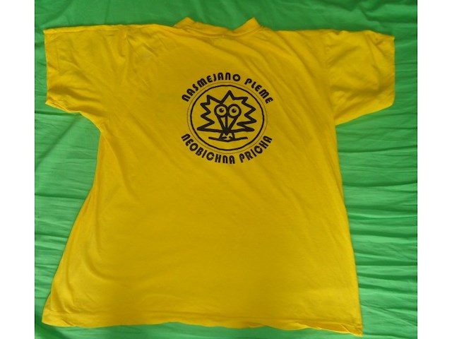 Žuta pamučna majica sa putovanja, M