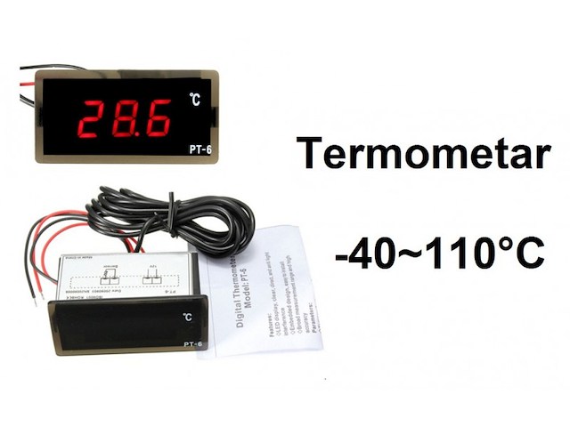 Digitalni termometar sa sondom -40-110°C - 220V