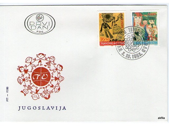 Jugoslavija, 1983, Radost Evrope, FDC