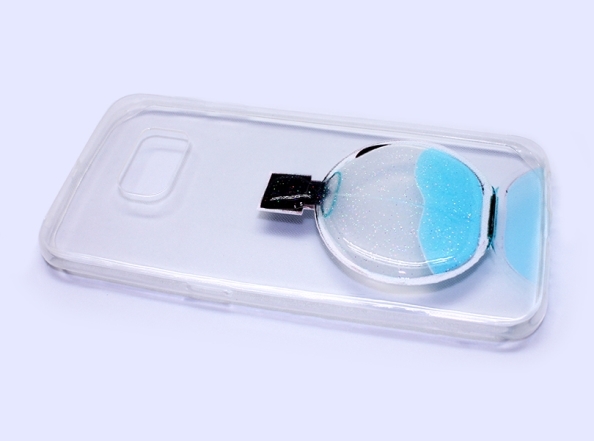 Torbica silikonska Perfume za Samsung G925 S6 Edge svetlo plava