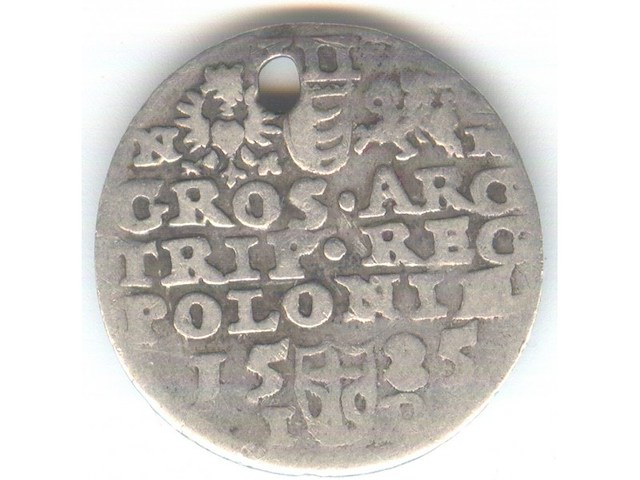 Poljska 3 groszy 1598