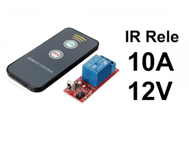 Daljinska komanda - IR - rele 10A - 12V