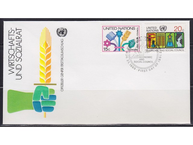 479. UN New York, 1980, Ekonomski savet, FDC