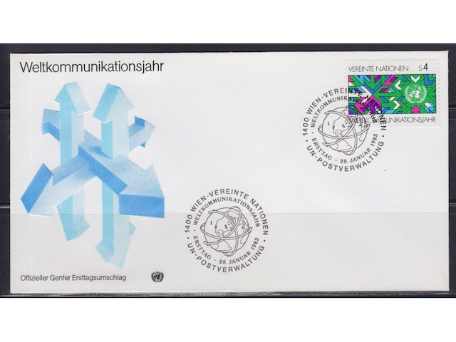 521. UN Beč, 1983, Svetska godina komunikacija, FDC