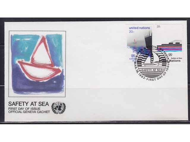 519. UN New York, 1983, Sigurnost na moru, FDC