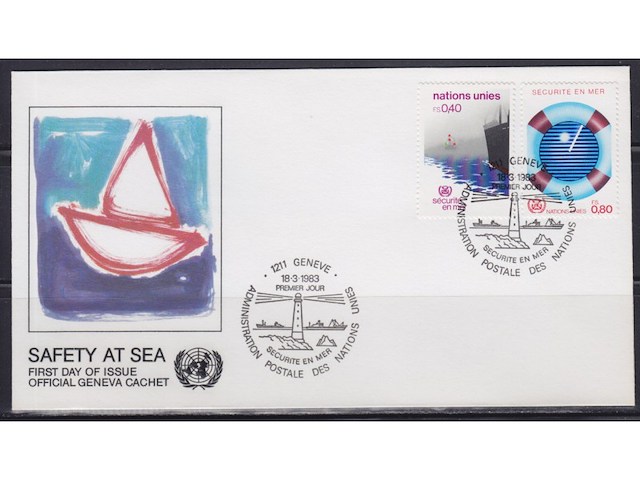 518. UN Ženeva, 1983, Sigurnost na moru, FDC