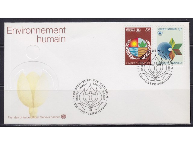 514. UN Beč, 1982, Životna sredina, FDC