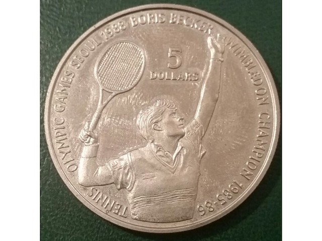 BORIS BECKER 5 DOLLARS 1987