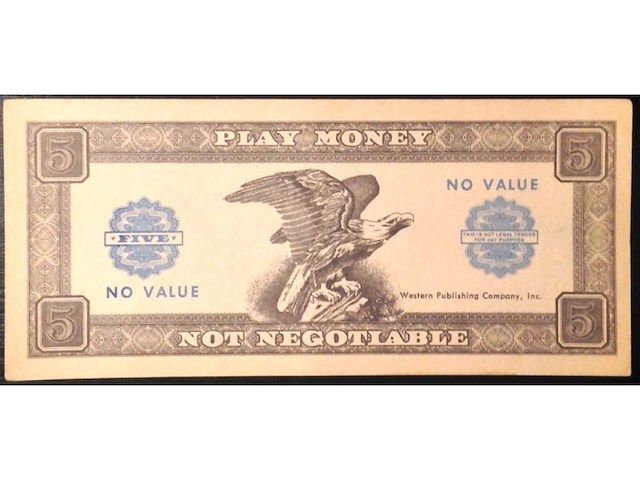 Novcanica fantazijski novac 5 no value play money