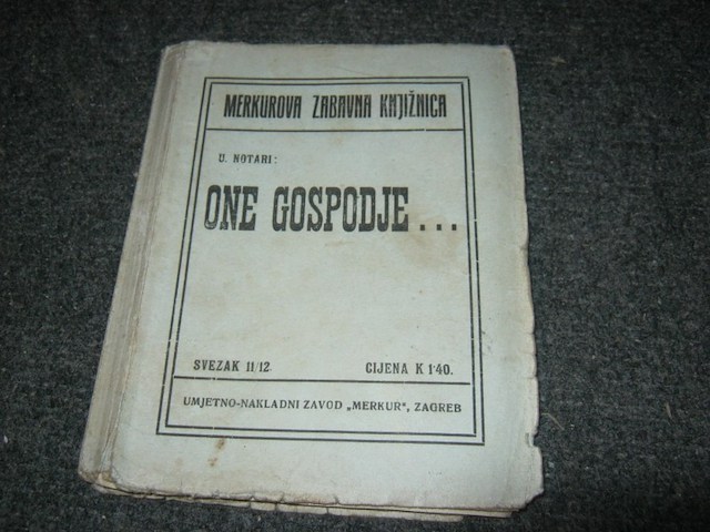 U. Notari: One gospođe, 1917.god