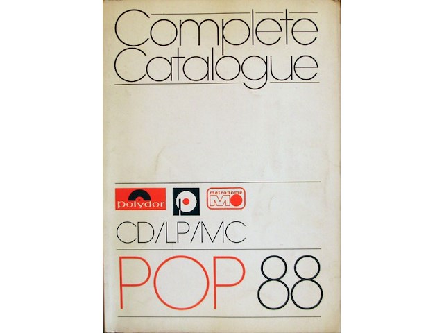 COMPLETE CATALOGUE - CD/LP/MC  POP 88
