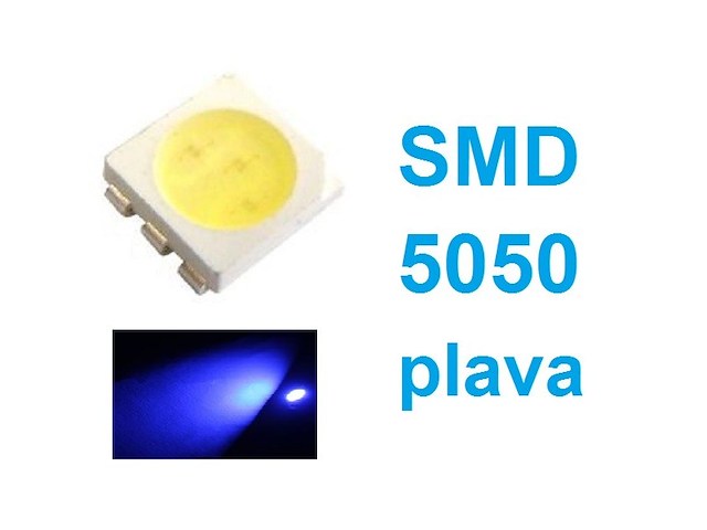 LED dioda 5050 - plava - SMD