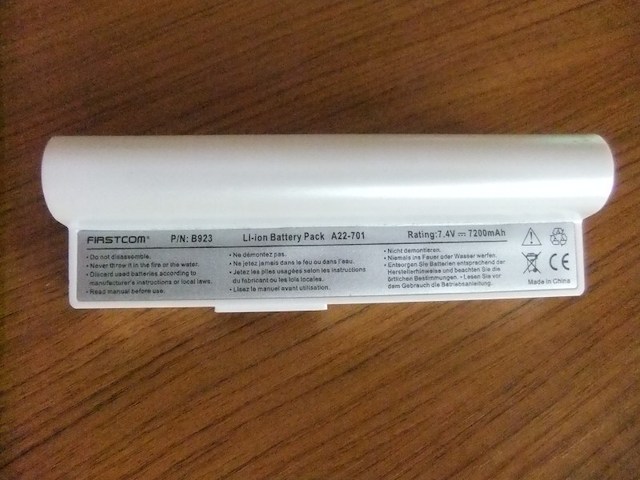 ASUS Eee baterija A22-701 7.4V 7200mAh drzi 80 minuta