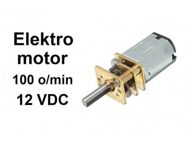 Motor sa reduktorom - 12V - 100RPM