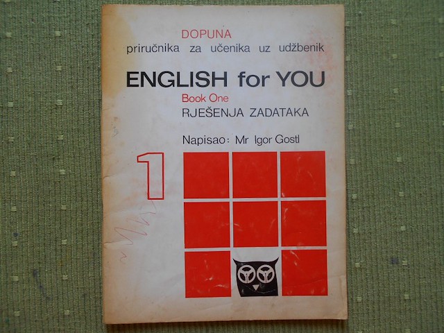 English for You, DOPUNA priručnika za učenika ...