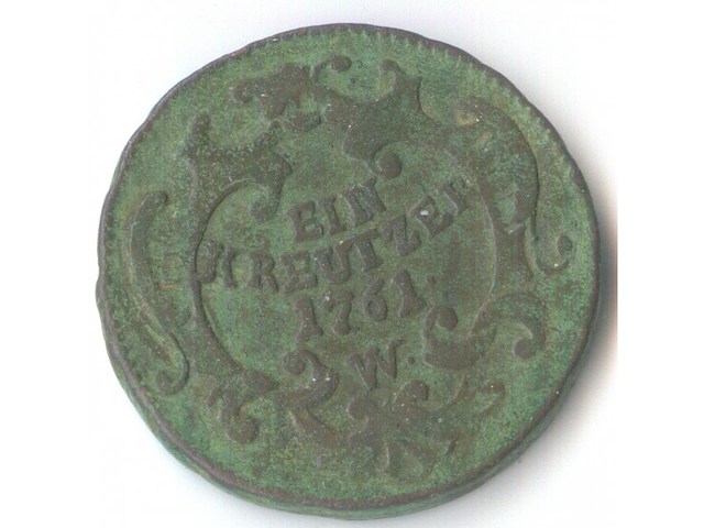 Austrija  1 kreuzer 1761 W