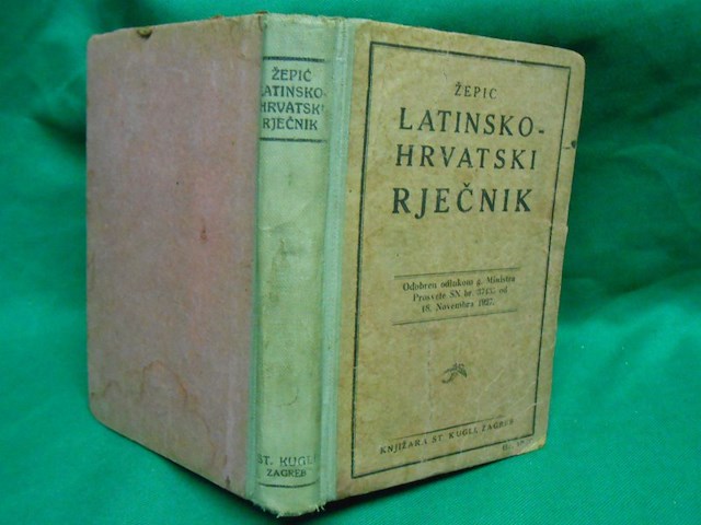 Džepni rječnik latinskoga i hrvatskoga jezika 1913.
