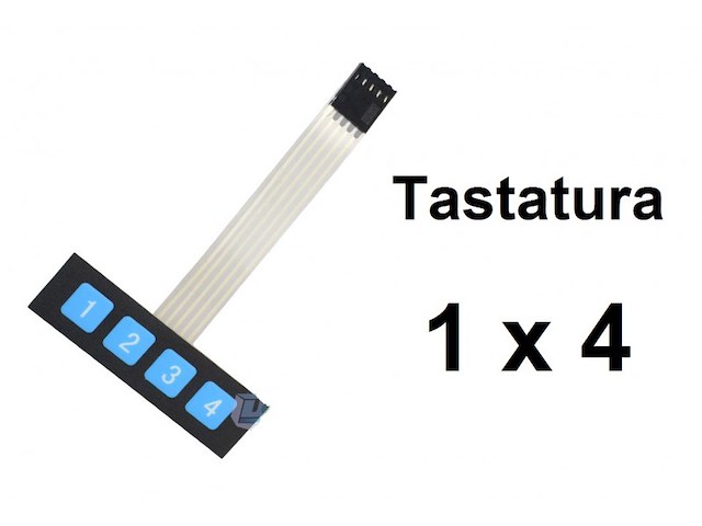 ARDUINO tastatura 1x4 brojevna