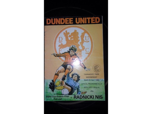 ZVANICNI PROGRAM DUNDEE UNITED-FK RADNICKI NIS