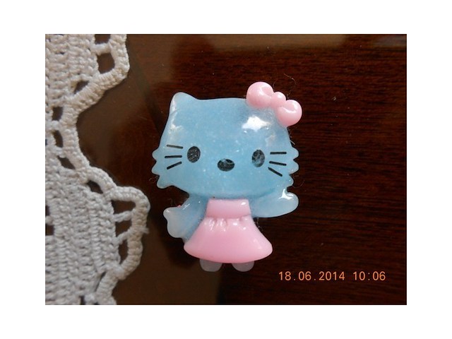 Broš Hello Kitty - plavi